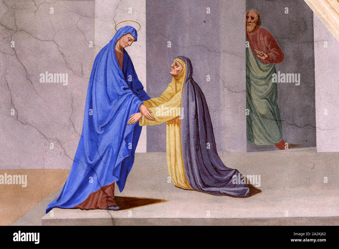 La Visitation de Marie à sa cousine Elisabeth. Eglise Saint-Jean ...