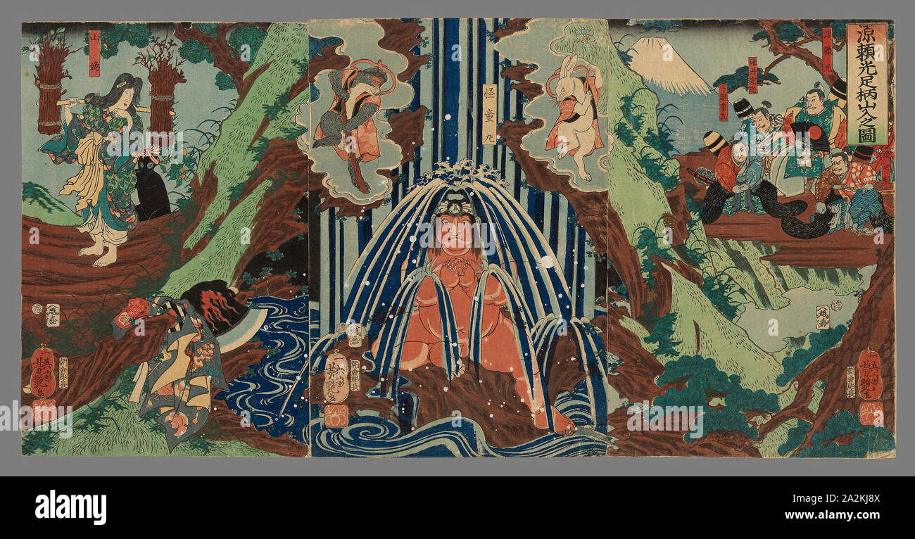 Minamoto Yorimitsu in Mount Ashigara (Minomoto Yorimitsu Ashigarayama ...