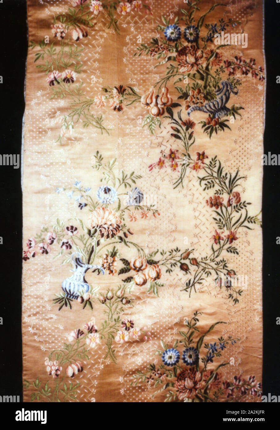 Panel, 1725/75, England, Spitalfields, England, Silk, satin weave with ...