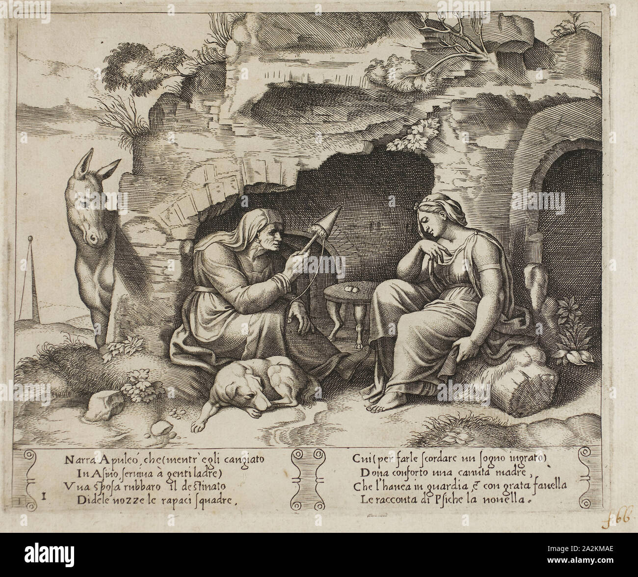 Apuleius Changed into a Donkey, 1530/40, Master of the Die (Italian ...