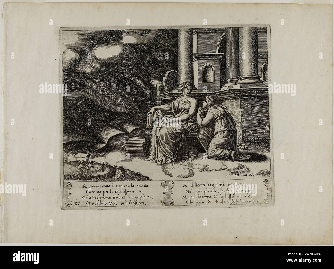 Proserpina Gives Psyche the Box of Beauty, 1530/40, Master of the Die ...