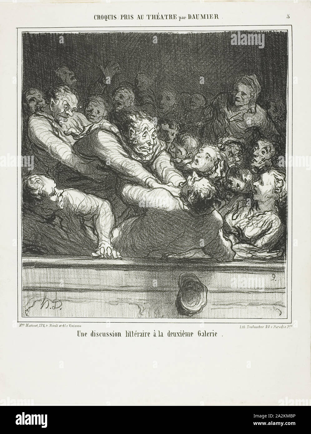 Croquis Pris Au Theatre Par Daumier Hi Res Stock Photography And Images
