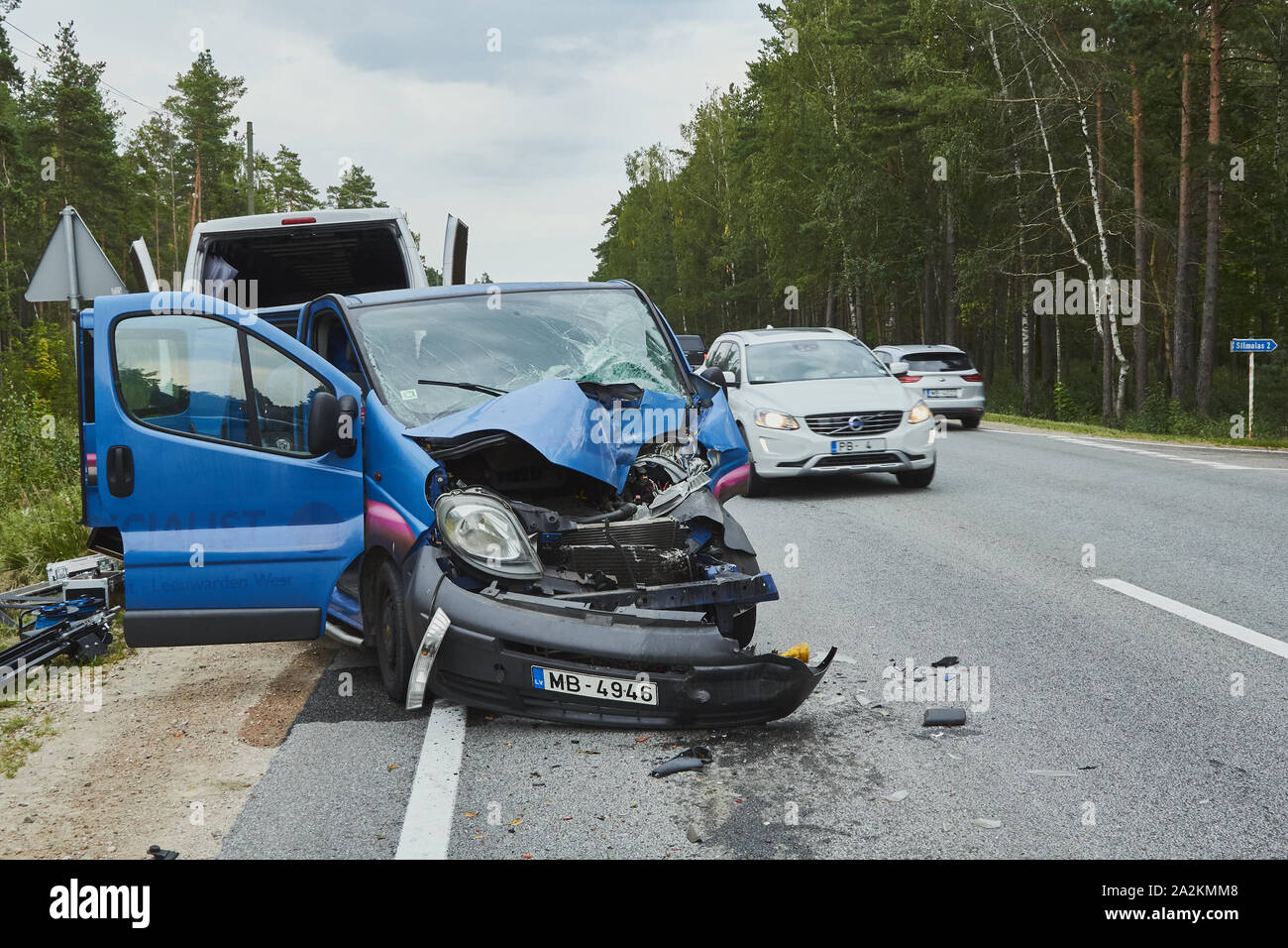 Car van collision hi-res stock photography and images - Alamy