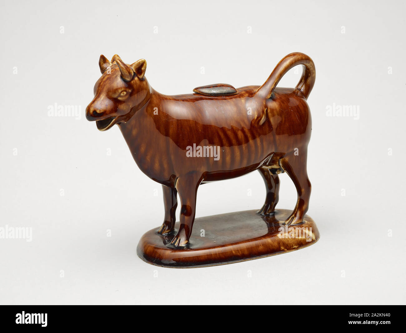 Cow Pitcher with Lid, c. 1855, United States Pottery Company, American ...