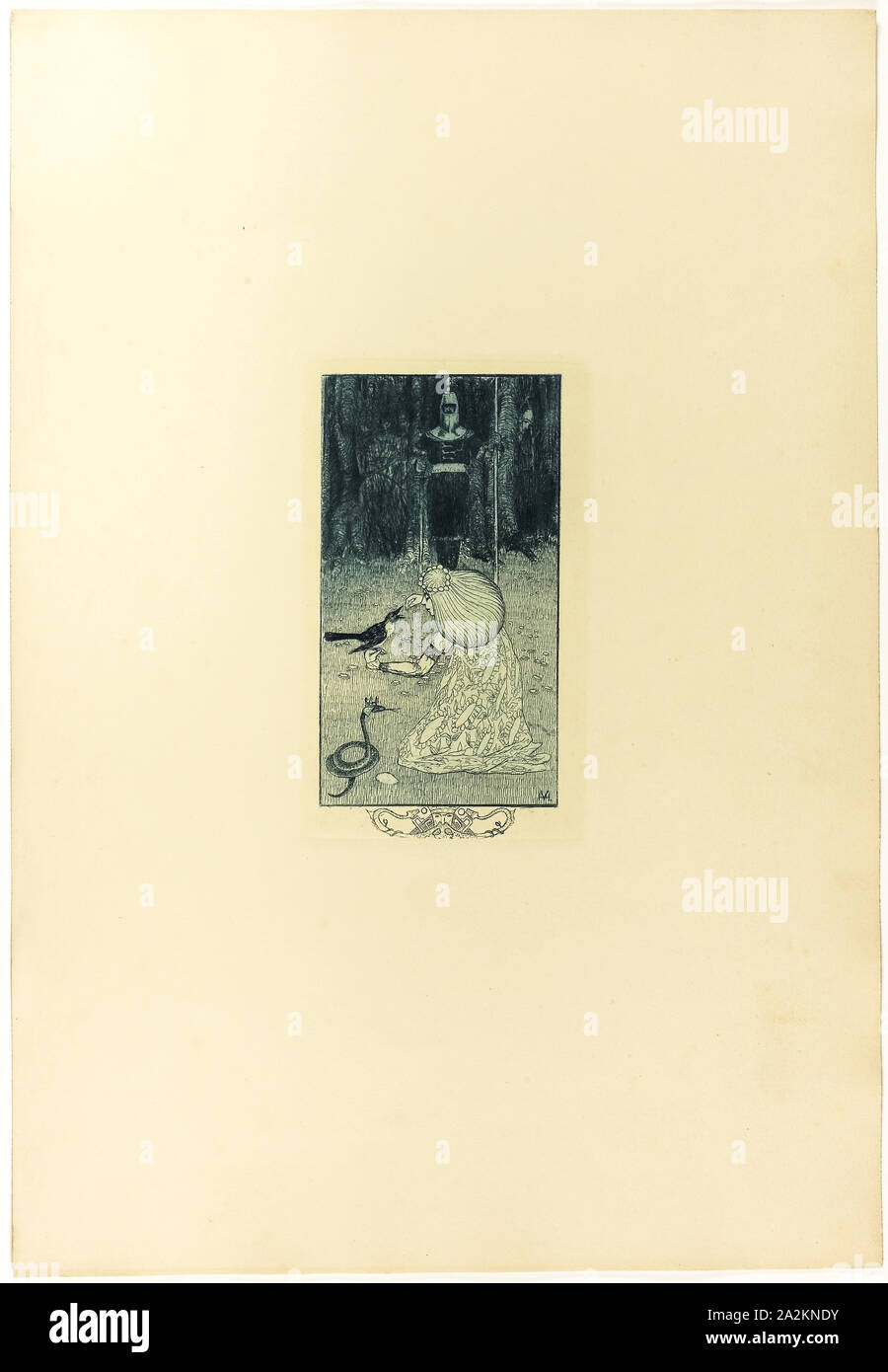 The Snake Bride, 1895, Heinrich Johann Vogeler, German, 1872- 1942 ...