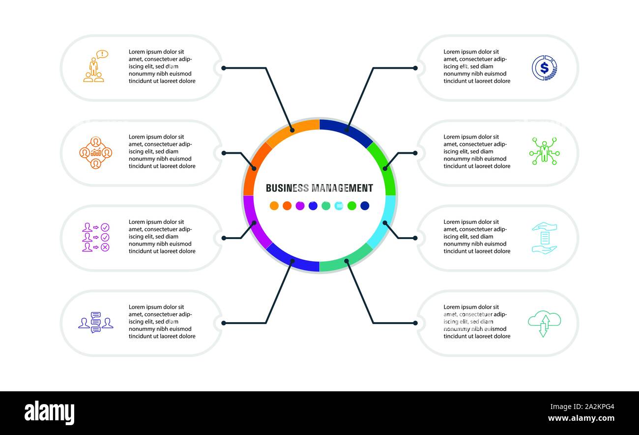 Business Management Infographics vector design. Timeline concept ...