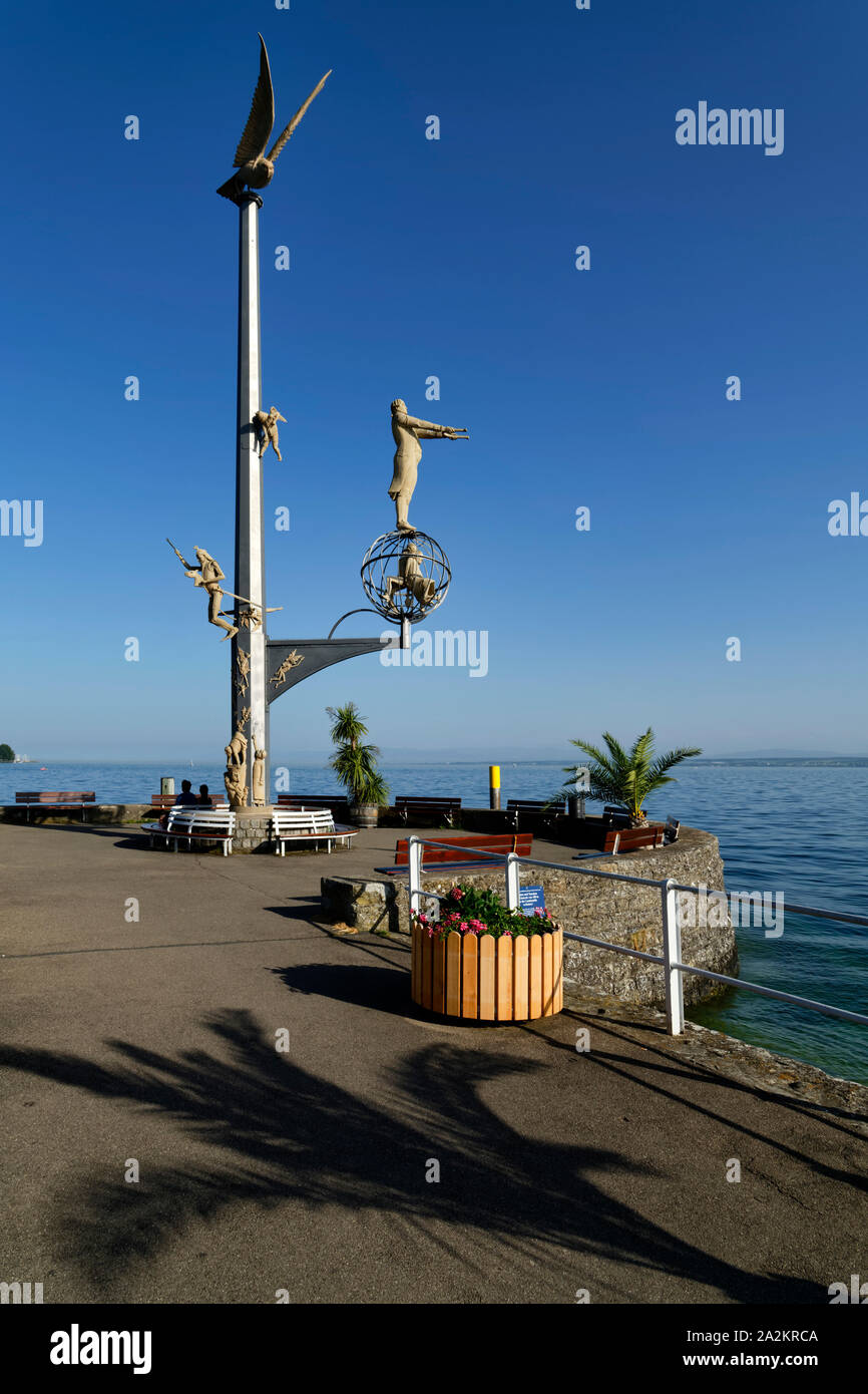 Statue meersburg lake constance bodensee hi-res stock photography and ...