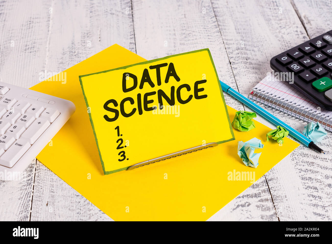 Conceptual hand writing showing Data Science. Concept meaning multidisciplinary field that uses ...