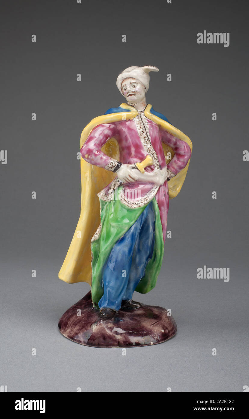 Figure of a Turk, 1765/75, Staffordshire, England, Staffordshire, Salt ...