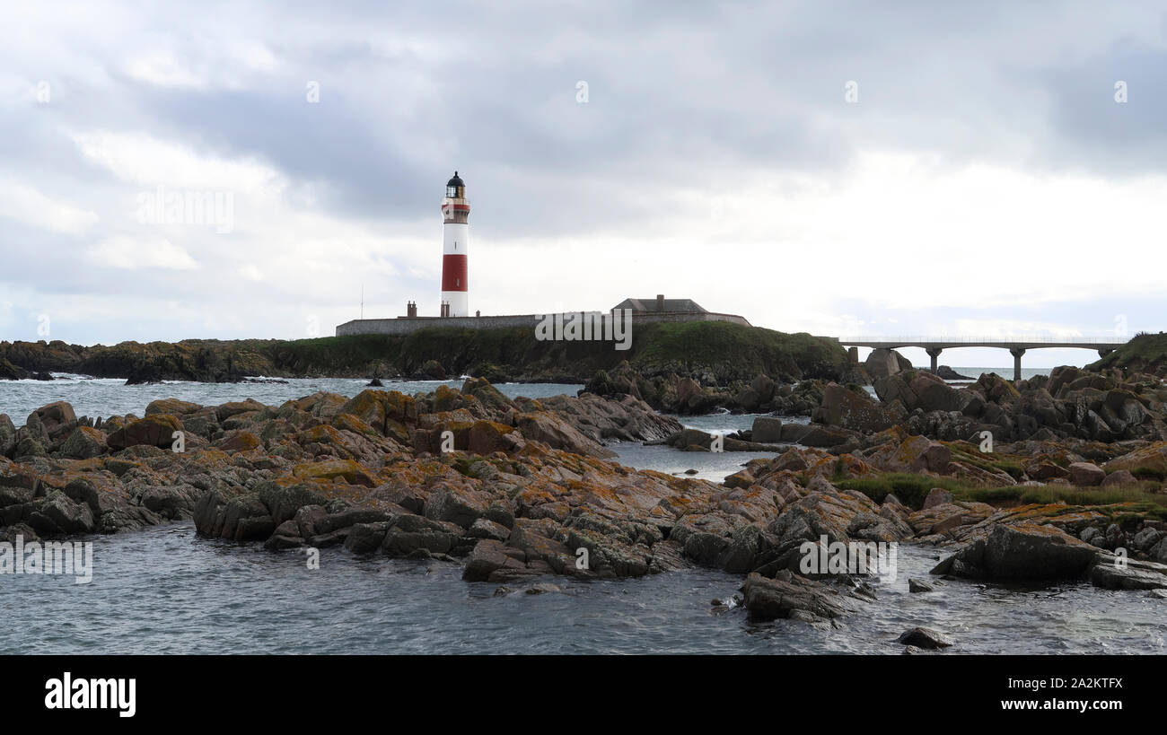 Buchanness Lighthouse Peterhead Stock Photo - Alamy