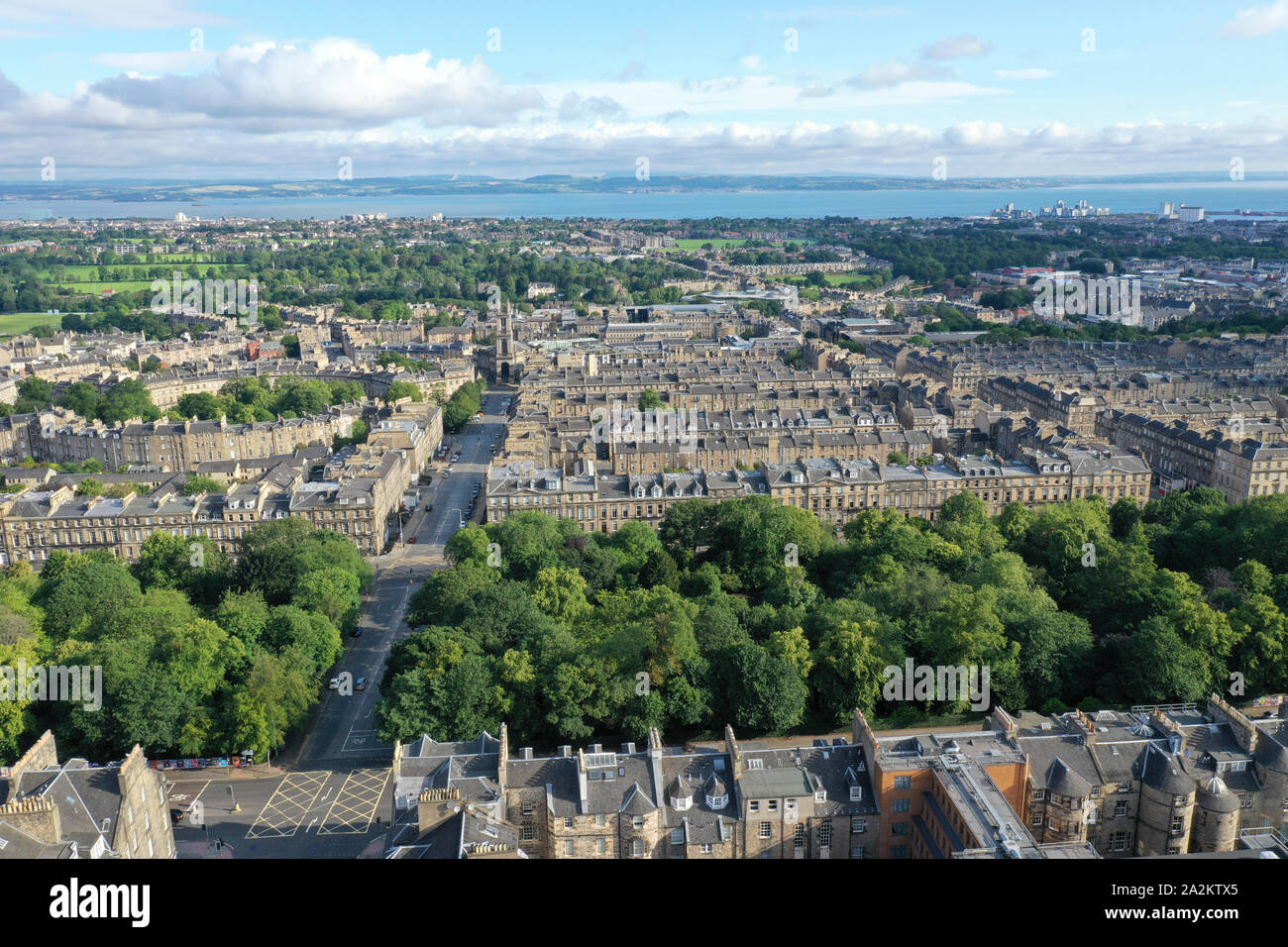 Edinburgh new town aerial hi-res stock photography and images - Alamy
