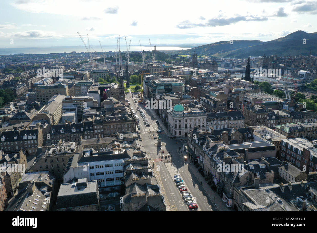 Edinburgh new town aerial hi-res stock photography and images - Alamy