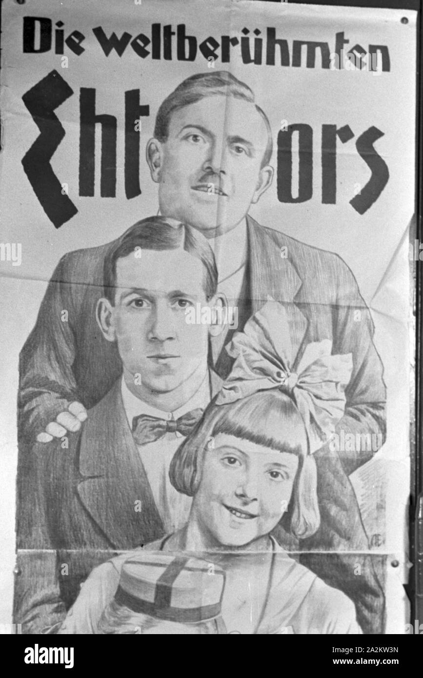Plakat der aristenfamilie ethor in einer artistenschule Black and White ...