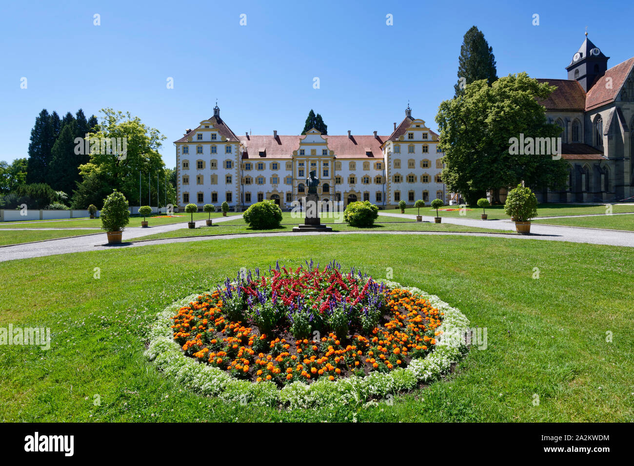 Salem Castle (Preladure of the former Abbey), near Lake Constance ...