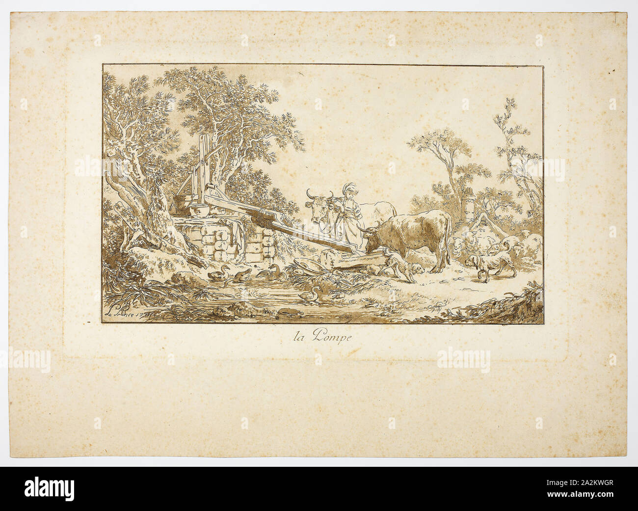 The Pump, 1771, Jean Baptiste Le Prince, French, 1734-1781, France ...