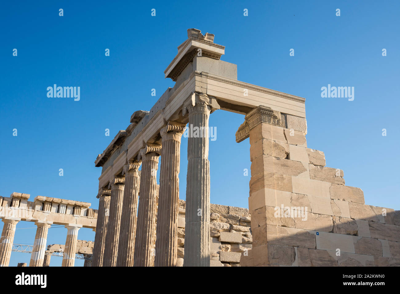 Acropolis of Athens temple in Athens in Greece Stock Photo - Alamy