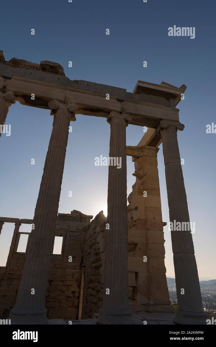 Acropolis of Athens temple in Athens in Greece Stock Photo - Alamy