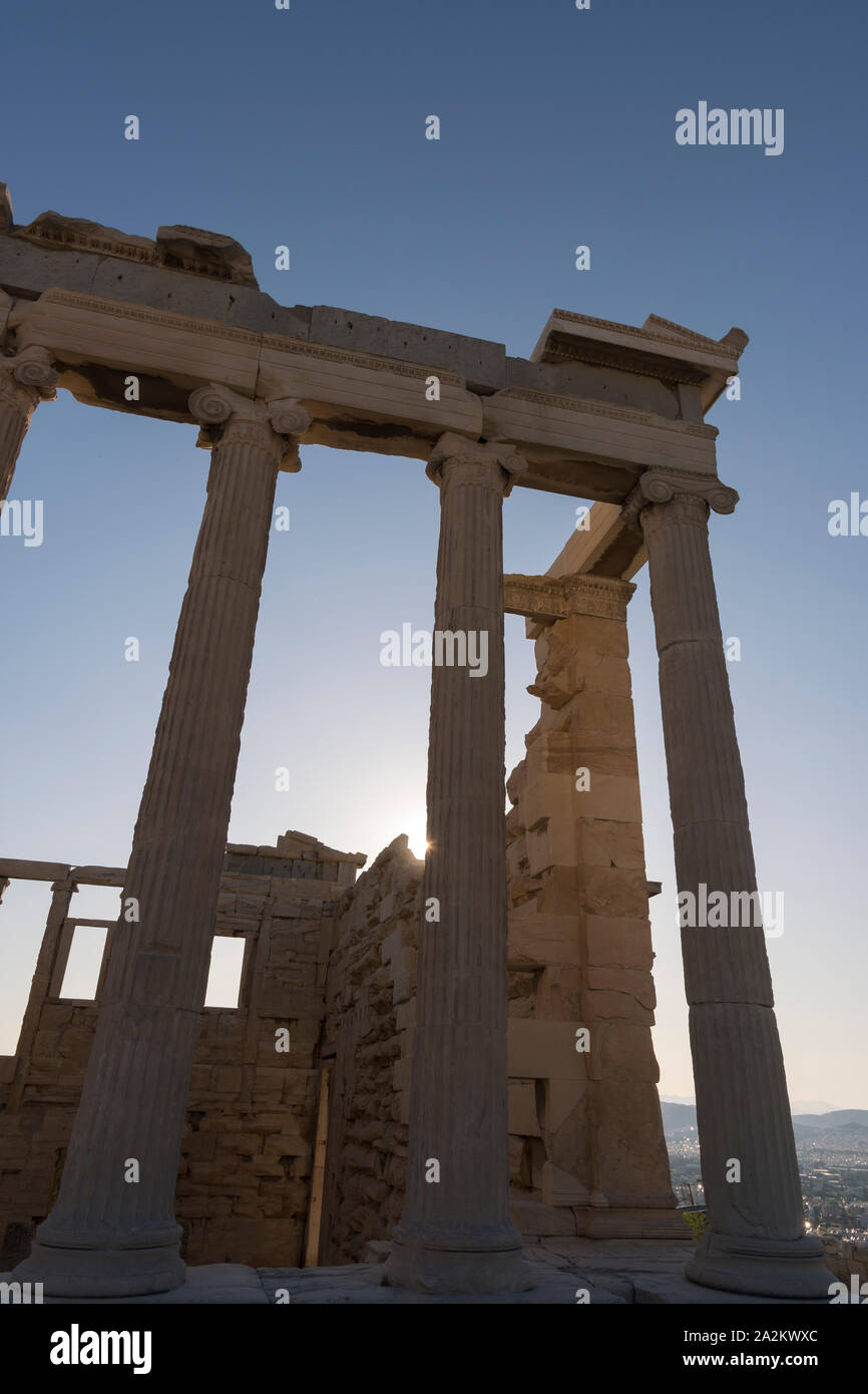 Acropolis of Athens temple in Athens in Greece Stock Photo - Alamy
