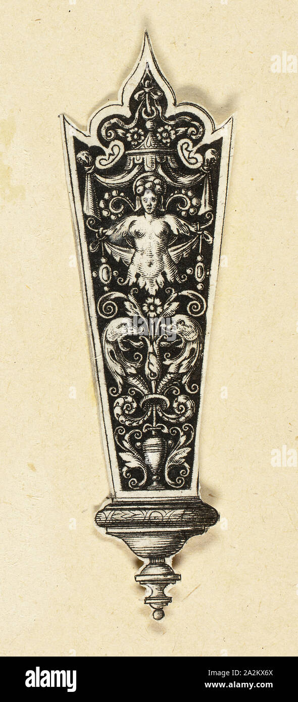 Ornamental Design for Knife Handle, c. 1588, Theodor de Bry, Flemish ...