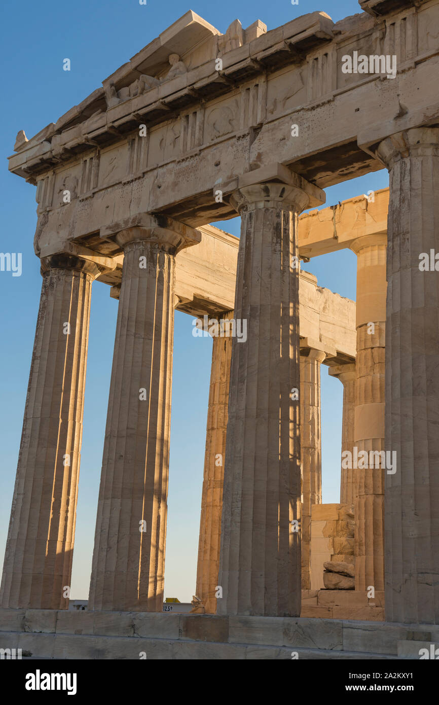 Acropolis of Athens temple in Athens in Greece Stock Photo - Alamy