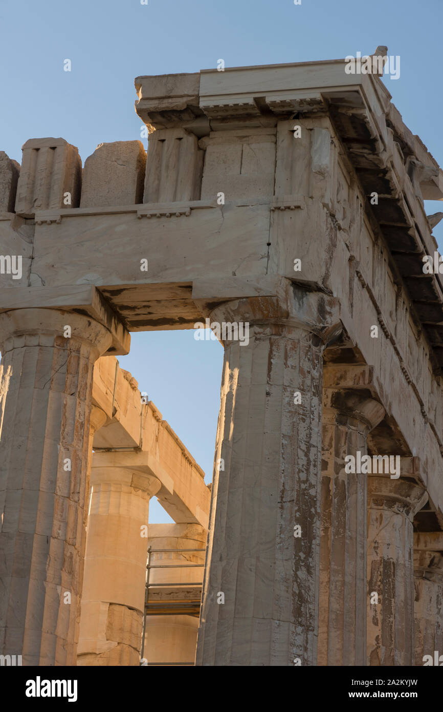 Acropolis of Athens temple in Athens in Greece Stock Photo - Alamy