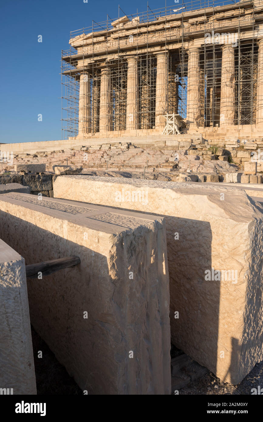 Acropolis of Athens temple in Athens in Greece Stock Photo - Alamy