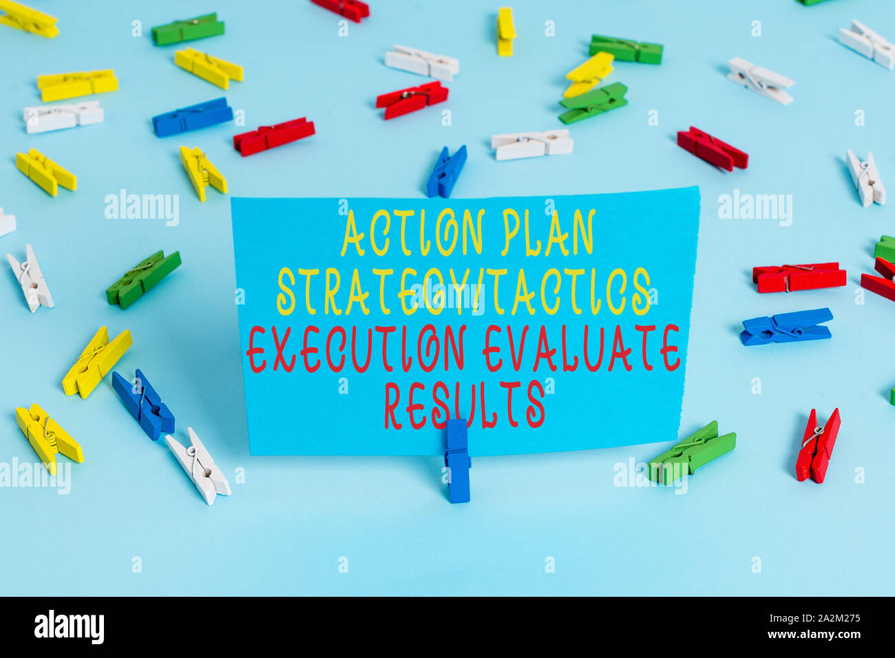 Handwriting text Action Plan Strategy Ortacti. Conceptual photo Action ...