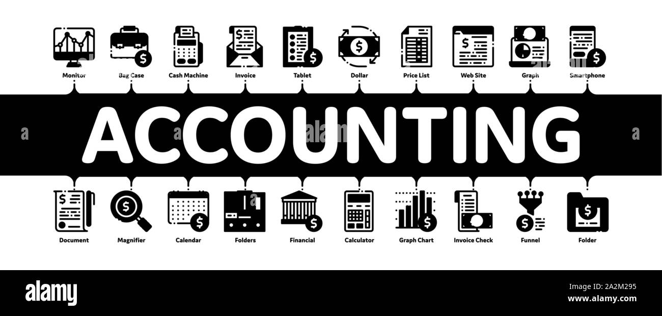 Financial Accounting Minimal Infographic Banner Vector Stock Vector ... Financial Accounting Minimal Infographic Banner Vector Stock Vector ...