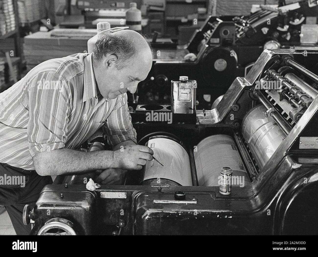 Print Worker High Resolution Stock Photography and Images - Alamy