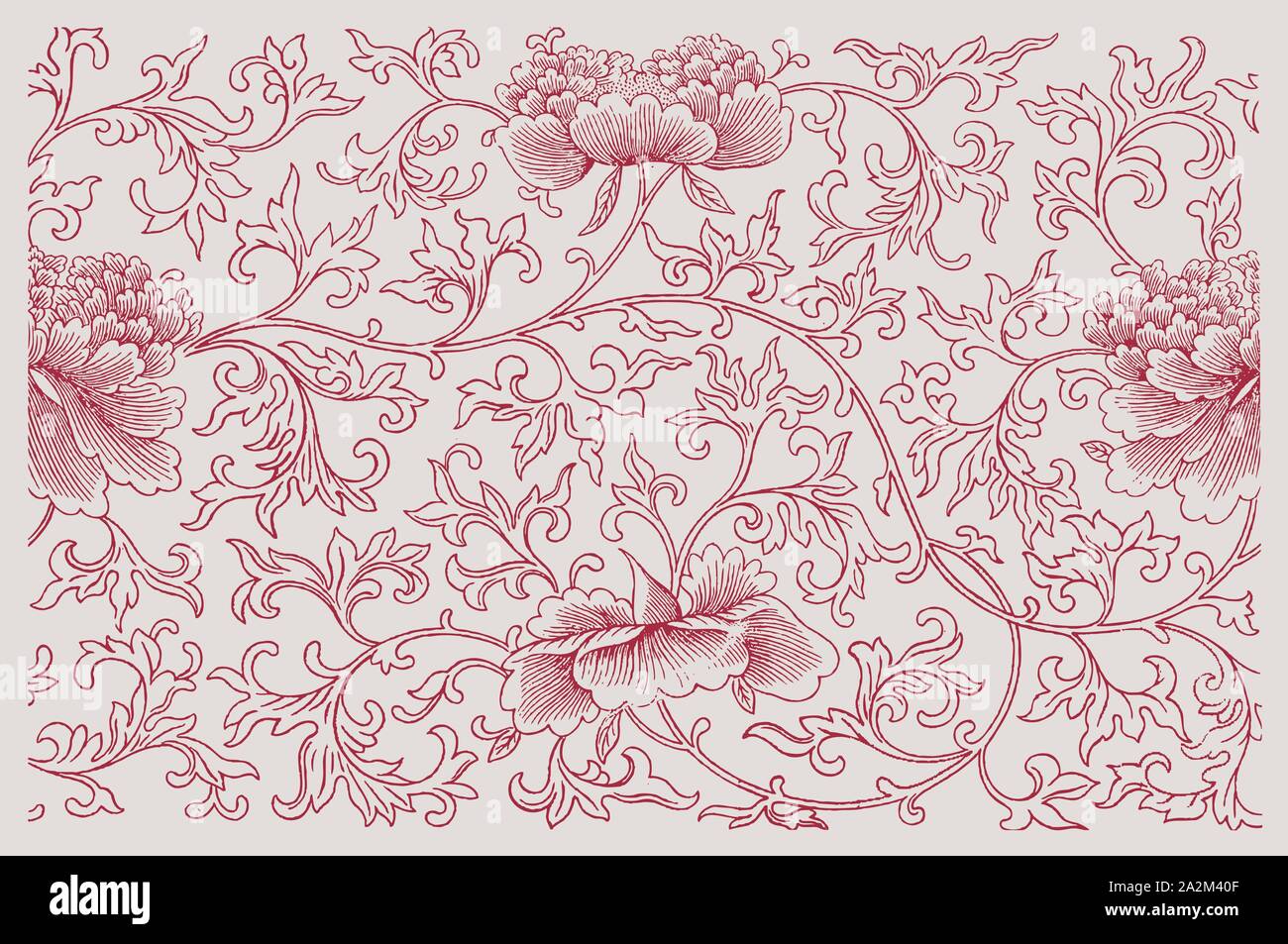 Engraving of the traditional chinese pattern hi-res stock photography ...