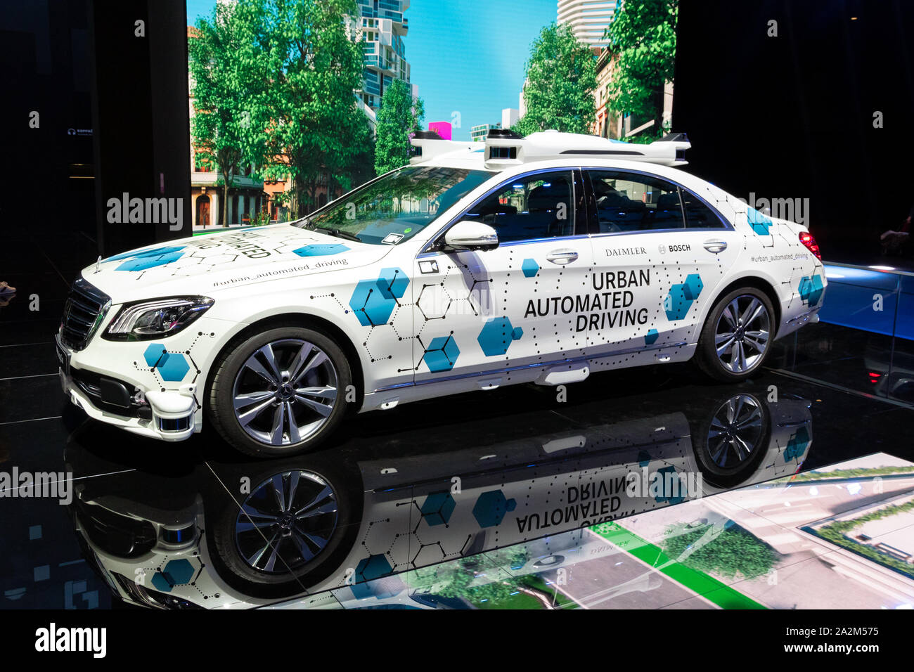 FRANKFURT, GERMANY - SEP 10, 2019: Mercedes Benz Urban Automated ...
