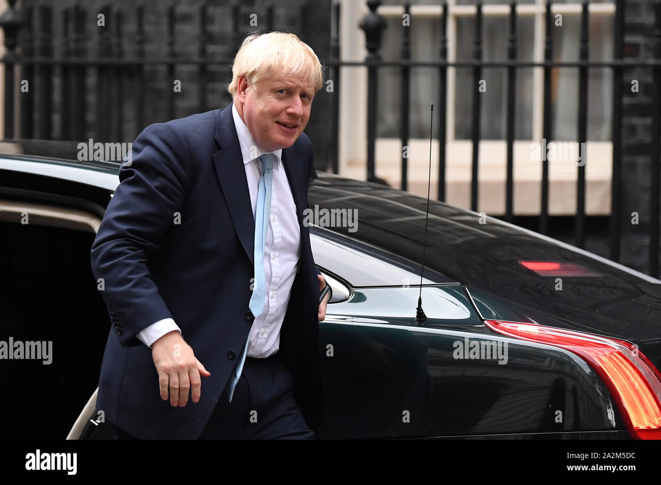 Prime Minister Boris Johnson arrives back to 10 Downing Street, London ...