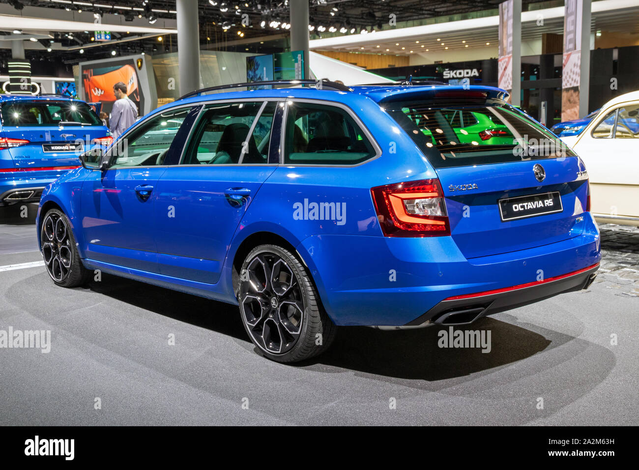 FRANKFURT, GERMANY - SEP 11, 2019: Skoda Octavia RS car showcased at ...