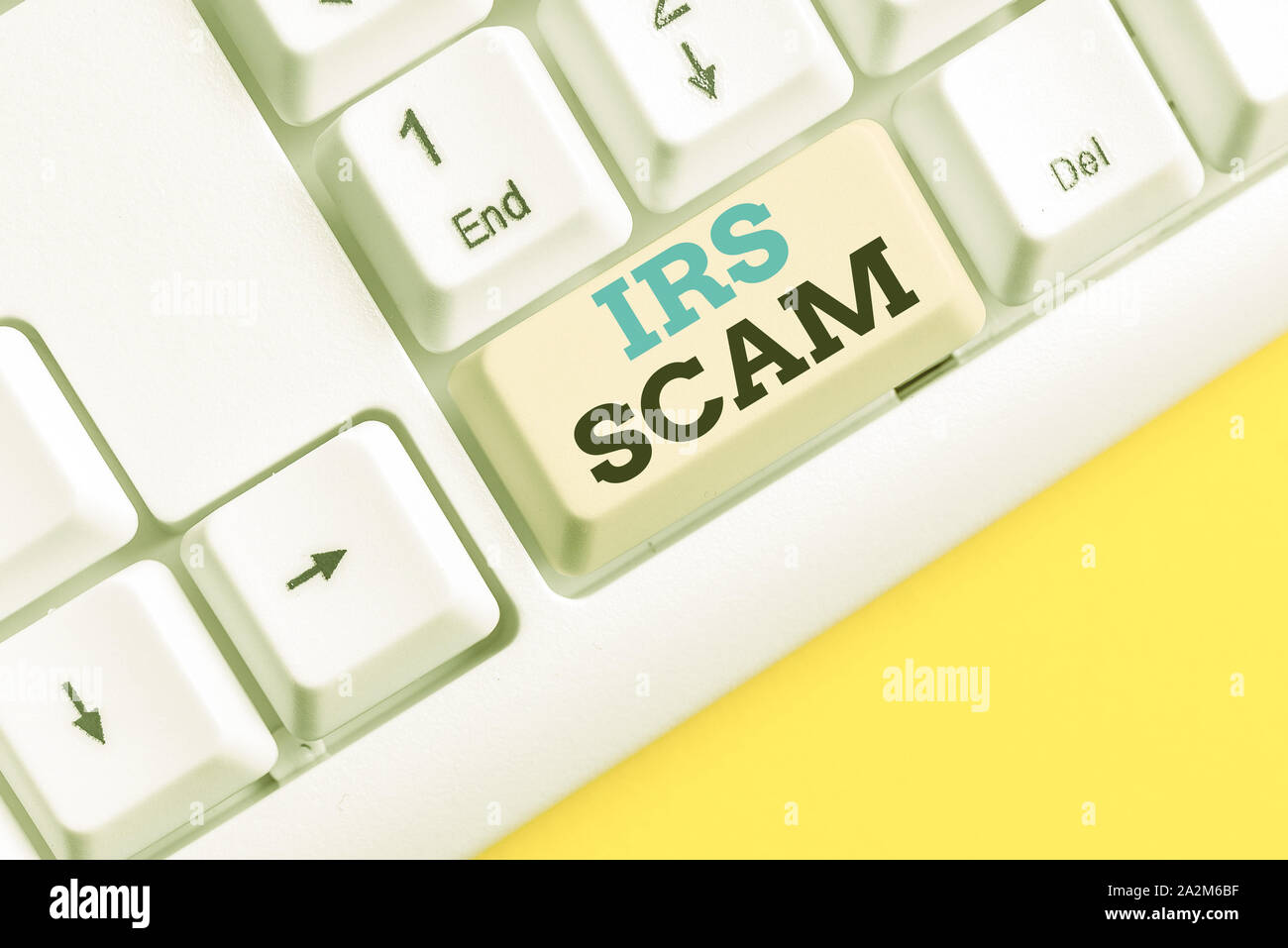 Handwriting text Irs Scam. Conceptual photo targeted taxpayers by ...