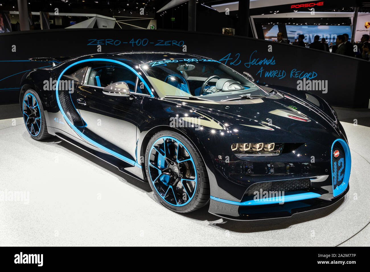 FRANKFURT, GERMANY - SEP 13, 2017: Bugatti Chiron 42 Seconds Edition ...