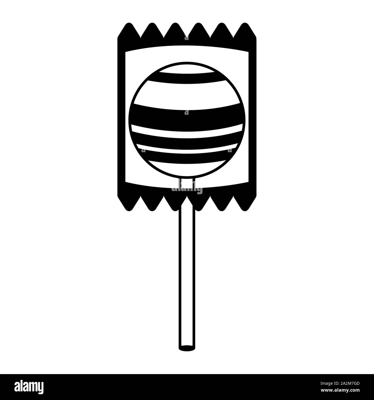 halloween sweet lollipop candies icon Stock Vector Image & Art - Alamy