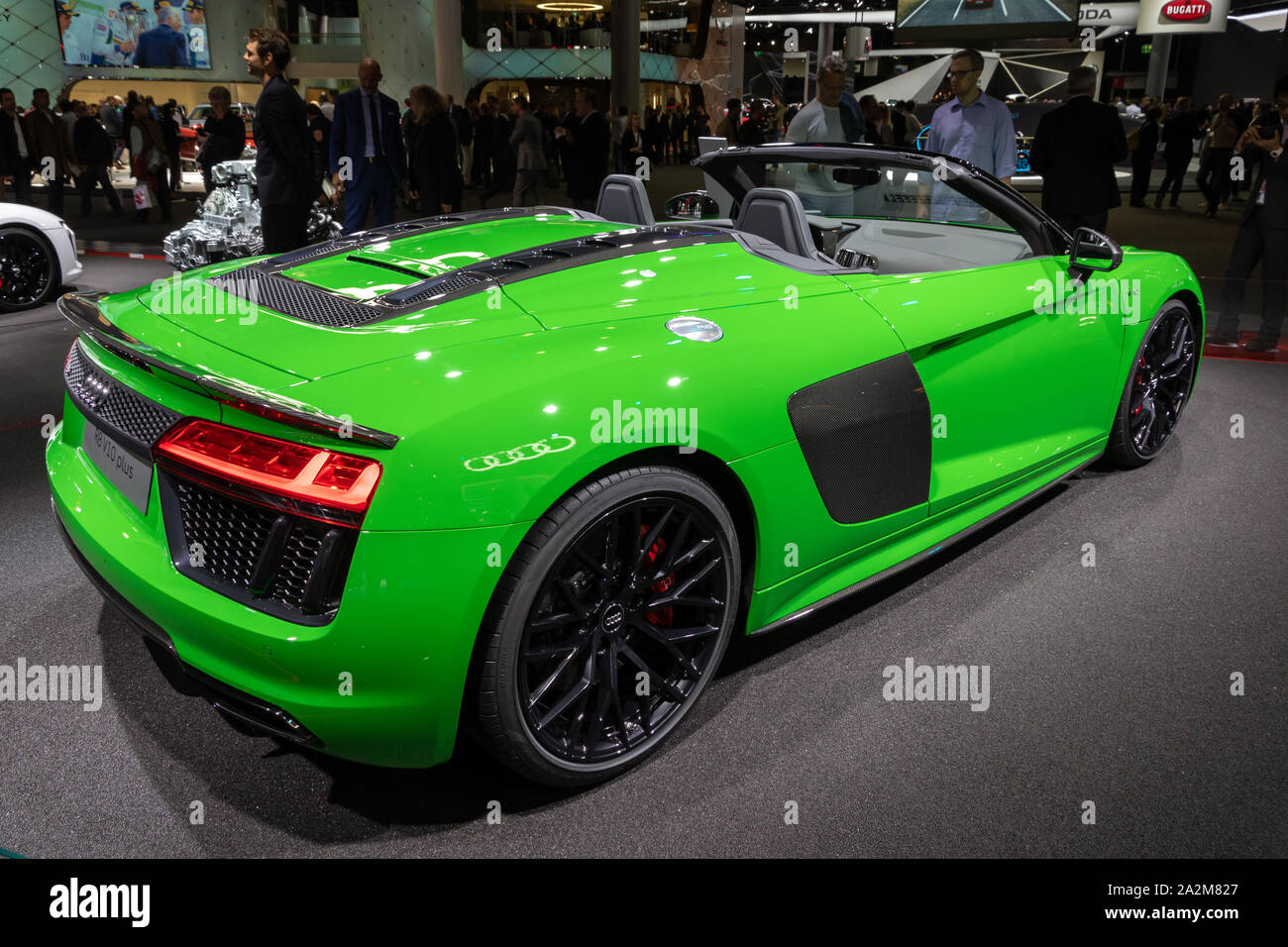 FRANKFURT, GERMANY - SEP 13, 2017: Audi R8 V10 plus sports car ...