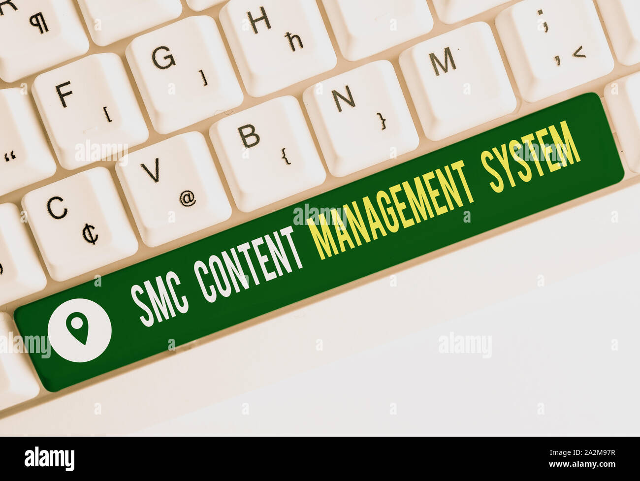 Text sign showing Smc Content Management System. Business photo text ...