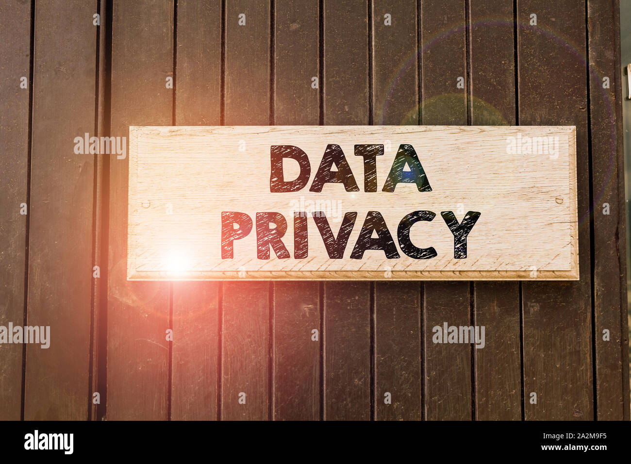 Writing note showing Data Privacy. Business concept for protection of ...