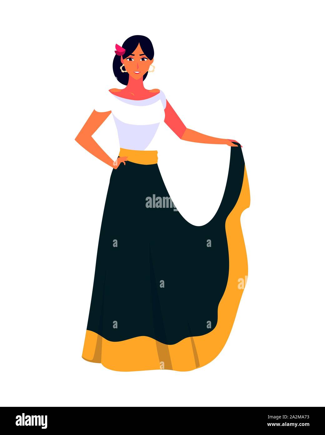 Mexican woman design, Mexico culture tourism landmark latin and party ...