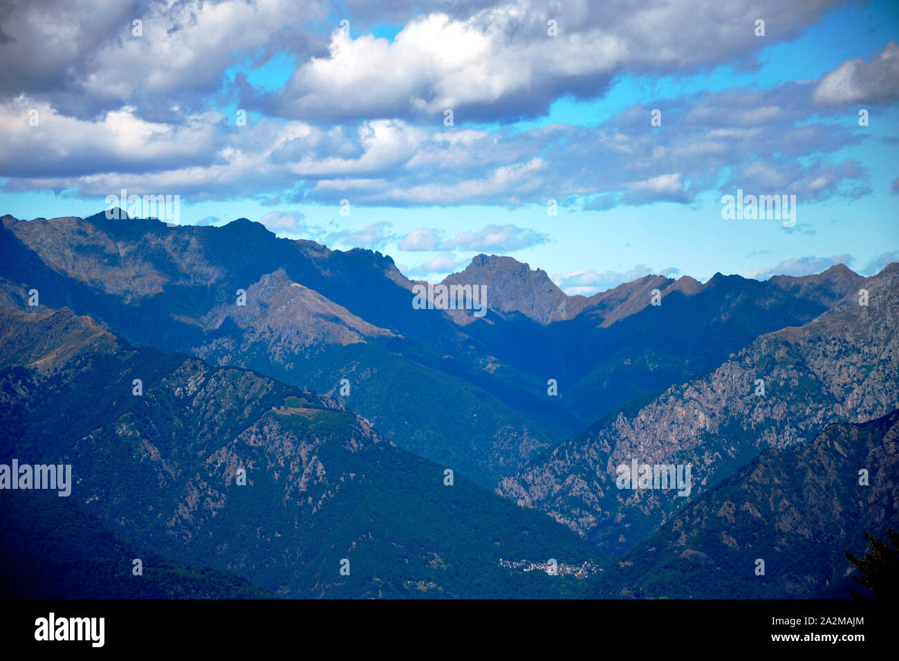 Italy, view from Mottarone Stock Photo - Alamy
