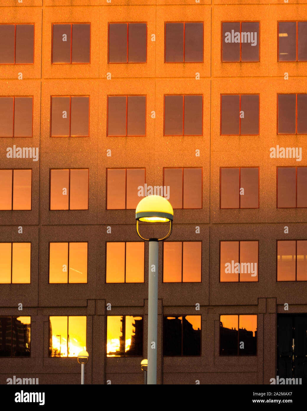 Windows architecture sunset reflection hi-res stock photography and ...