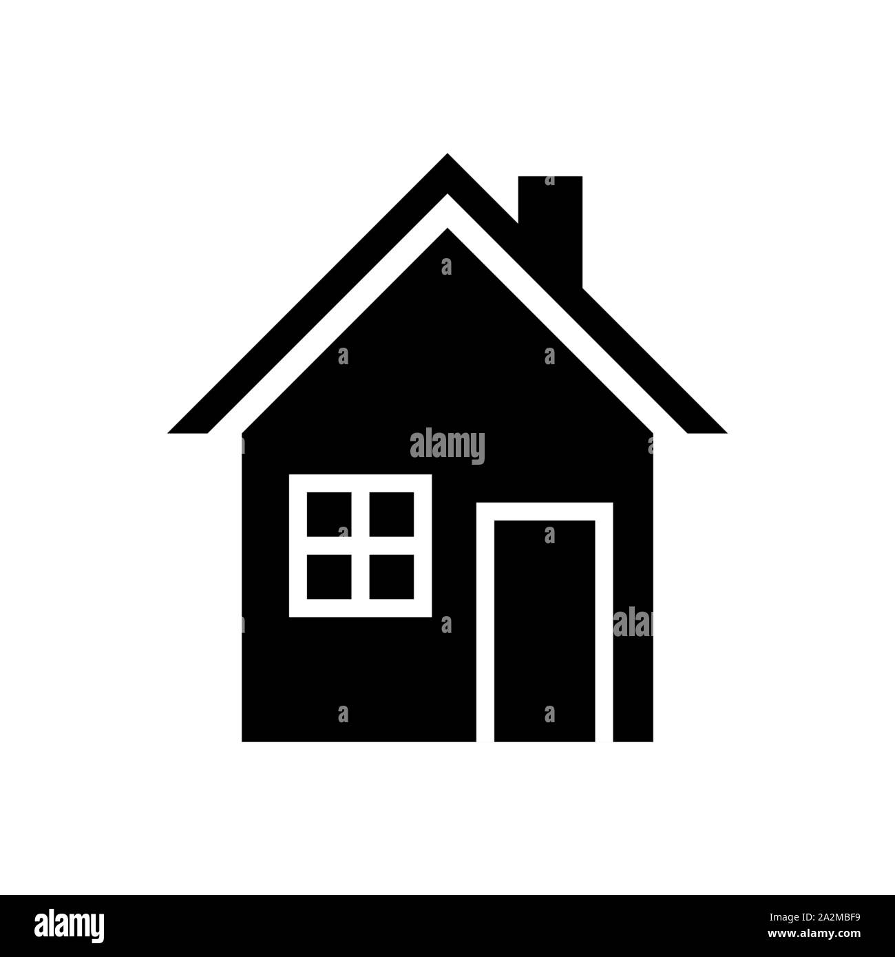 House icon Vector simple flat logo symbol Stock Vector Image & Art - Alamy