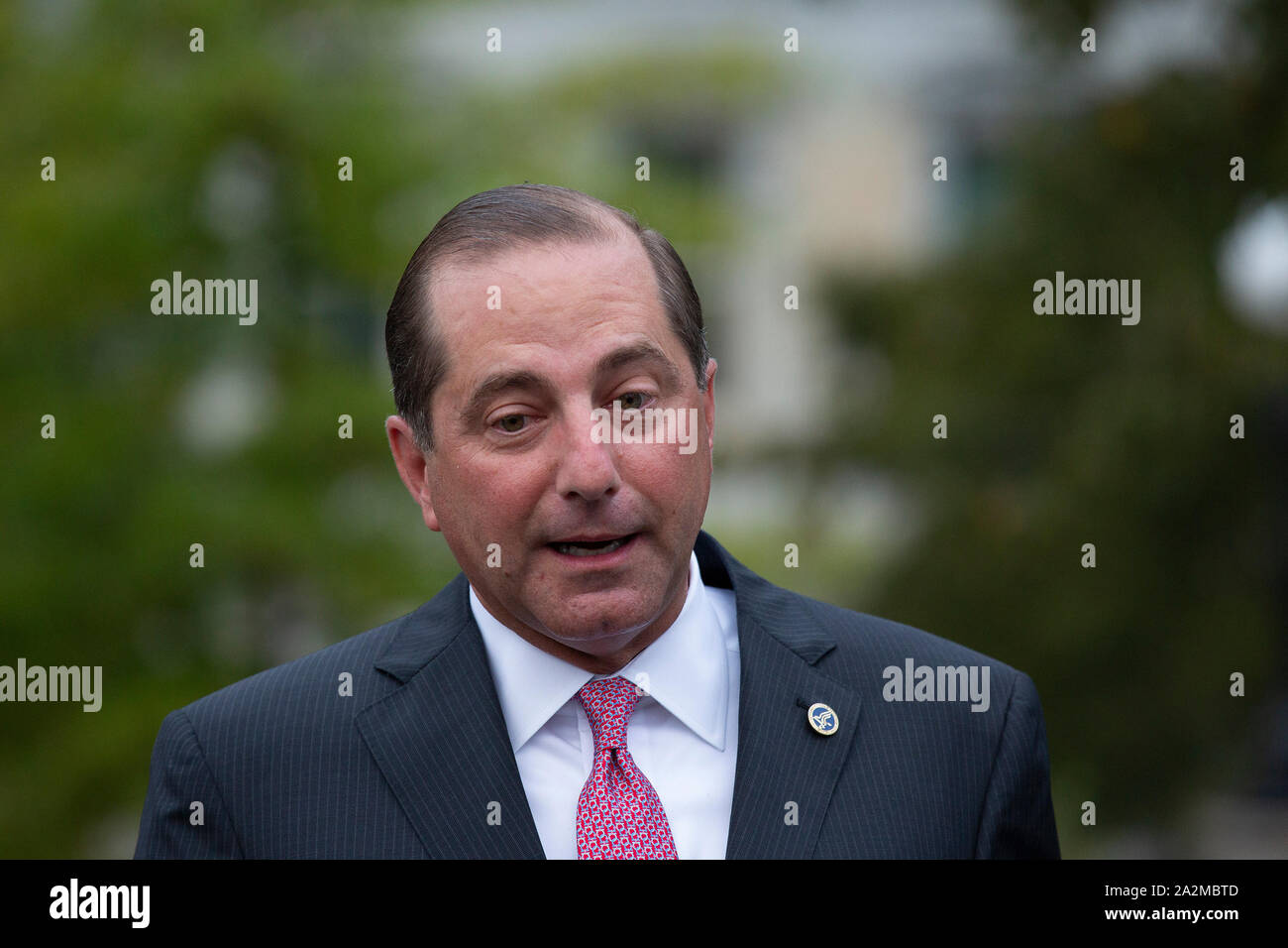 United States Secretary of Health and Human Services (HHS) Alex Azar ...