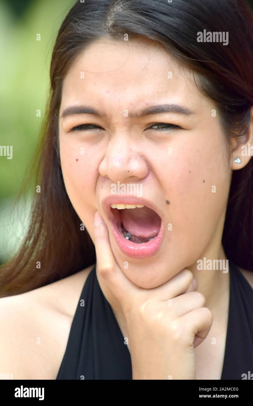 A Woman With Toothache Stock Photo - Alamy