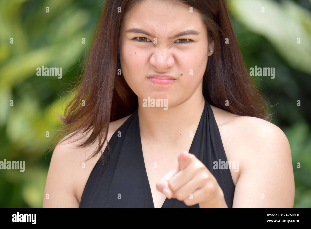 A Filipina Female And Anger Stock Photo - Alamy