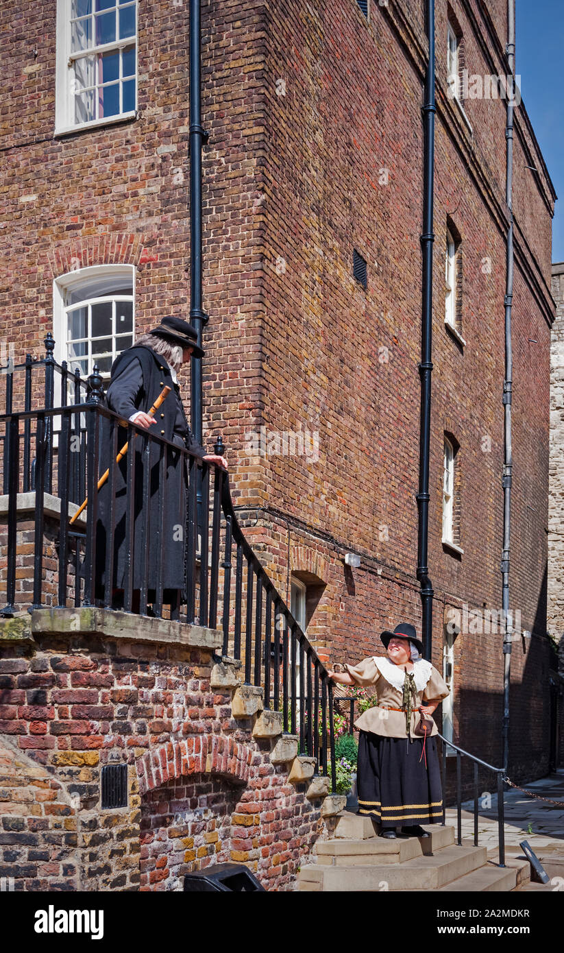 Actors in the Tower of London Stock Photo - Alamy