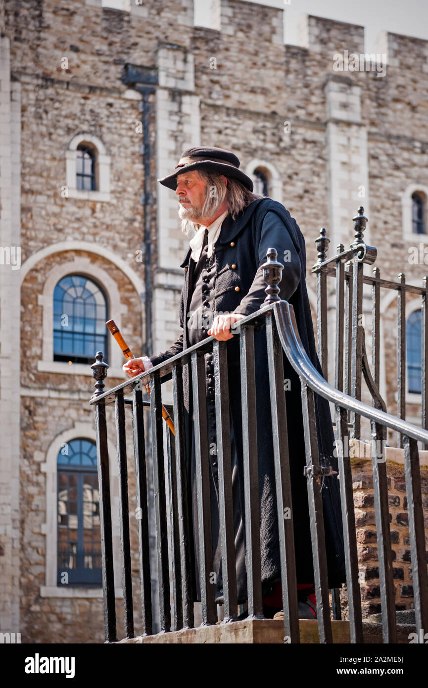 Actors in the Tower of London Stock Photo - Alamy