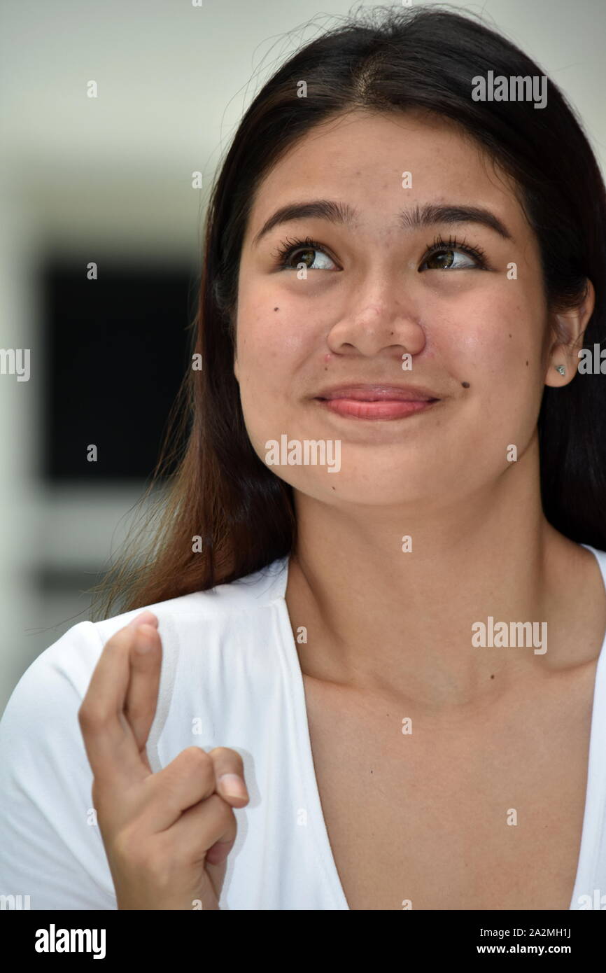 A Fortunate Adult Female Stock Photo - Alamy