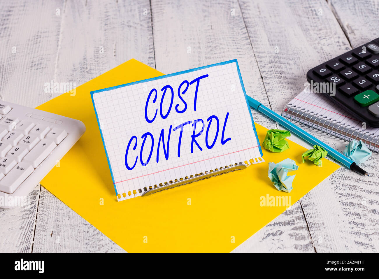 Handwriting text writing Cost Control. Conceptual photo practice of ...